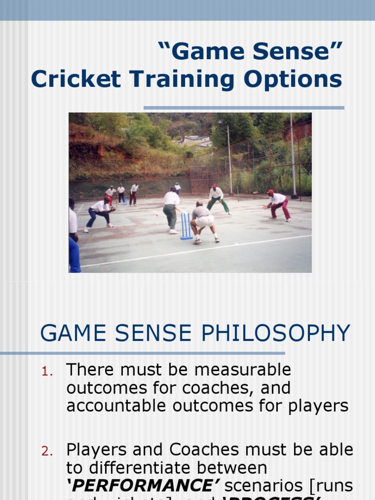 Game Sense Training for Cricket Skills | PDF | Bowling (Cricket) | Cricket