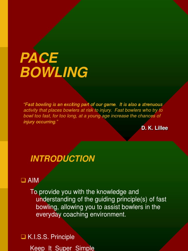 Pace Bowling | Download Free PDF | Bowling (Cricket) | Anatomical Terms ...
