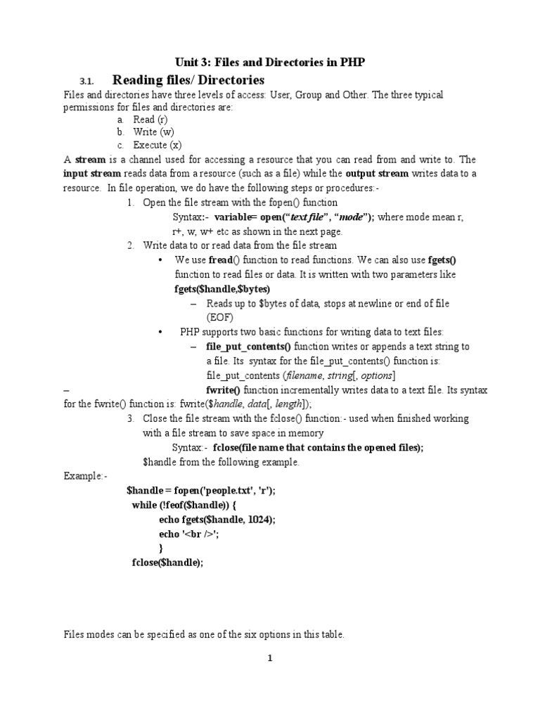 Reading Files/ Directories | PDF | Filename | Computer File