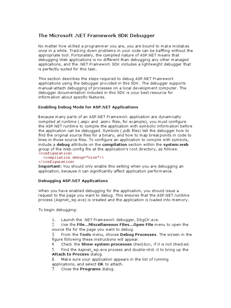Sdk Debugger Pdf Debugging System Software