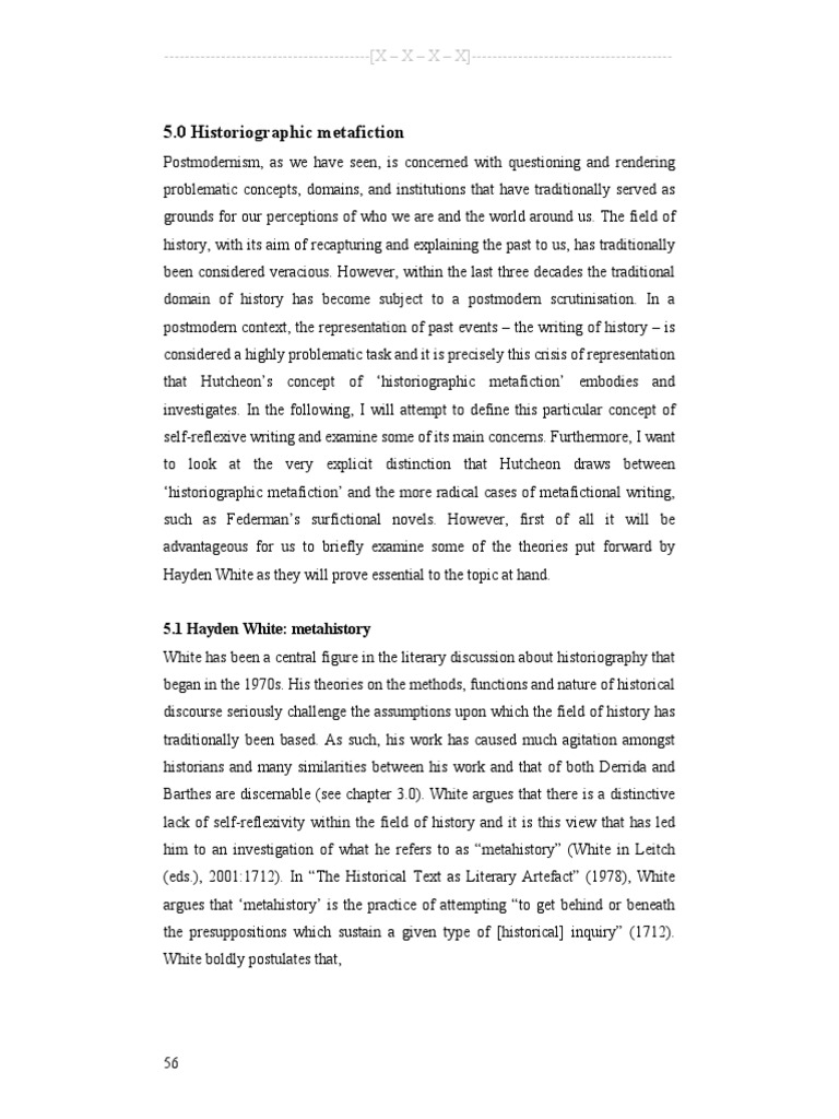 Questioning Historical Certainty: Hayden White's Theories of Metahistory and Their Influence on ...