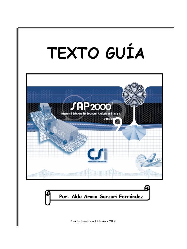 Texto Guia Sap2000 v9 | PDF | Ventana (informática) | Braguero