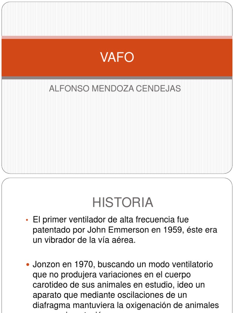 VAFO | PDF | Sistema respiratorio | Respiración