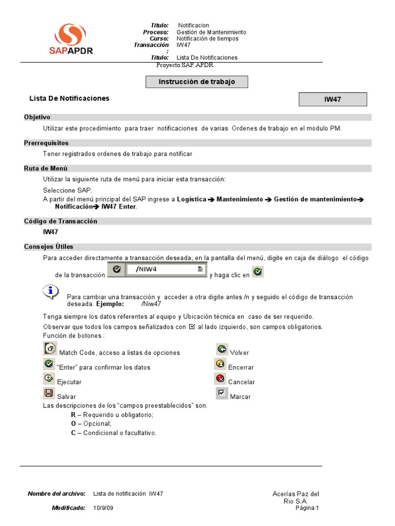 03.IW47-Lista de Notificaciones | PDF | Informática | Software