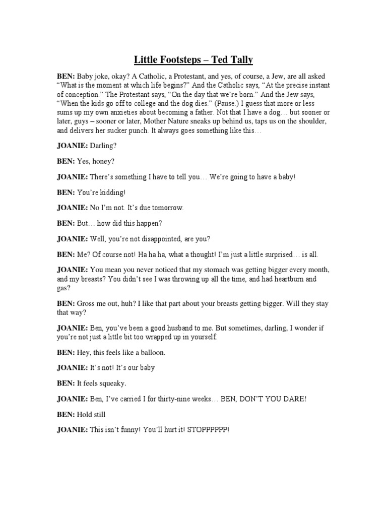 Little Footsteps story about expecting parents | PDF | Leisure