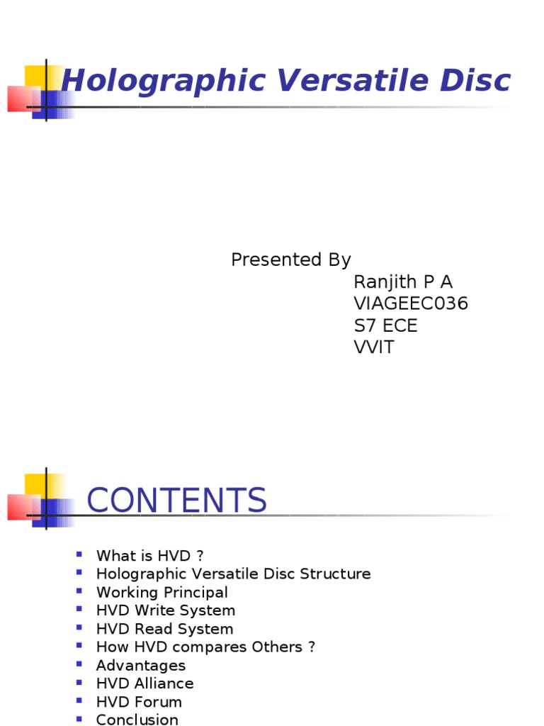 Holographic Versatile Disc | PDF | Holography | Optics