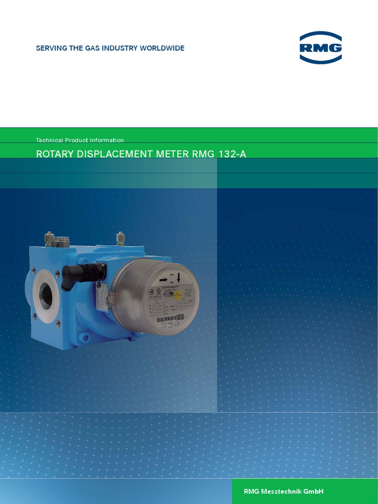 RMG 132-A Rotary Displacement Meter | PDF | Gases | Mechanical Engineering