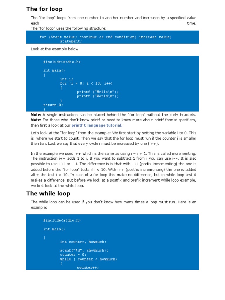 Printf C Language Tutorial | PDF | Control Flow | Software Engineering