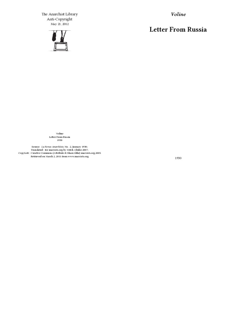 Letter From Russia | PDF | Communism | Soviet Union