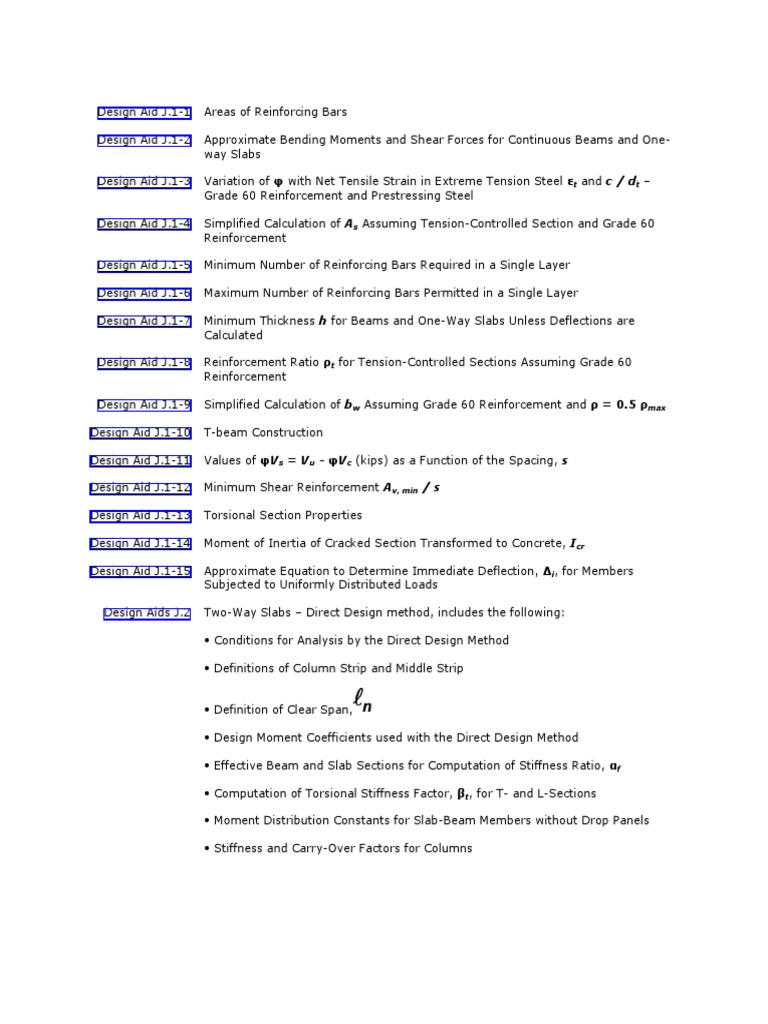 Design Aids | PDF | Beam (Structure) | Bending