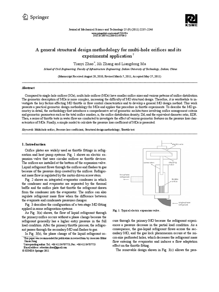 Multi-hole Orifice Calculation | Flow Measurement | Continuum Mechanics