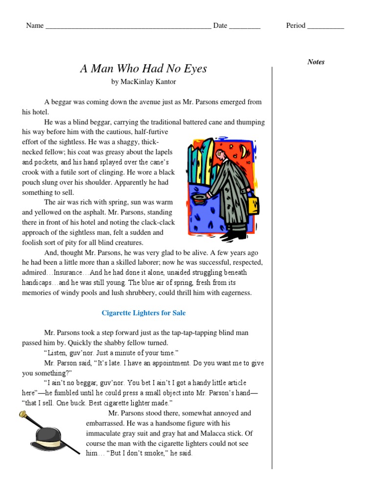 A Man Who Had No Eyes | PDF