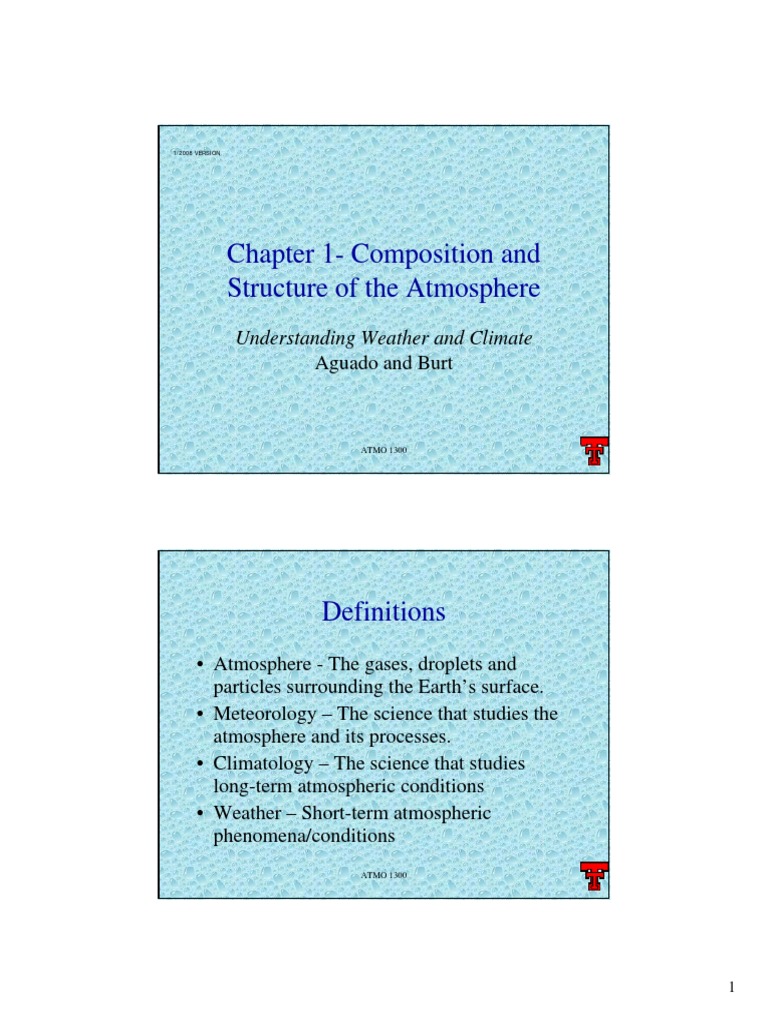 Atmosphere Composition & Structure | PDF
