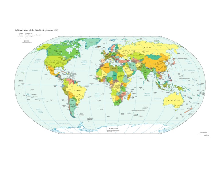 CIA - World Factbook - Reference Map - Political World | PDF