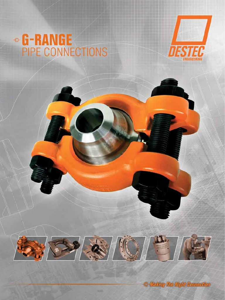 Destec G-Range Pipe Connection Guide | PDF | Pipe (Fluid Conveyance ...