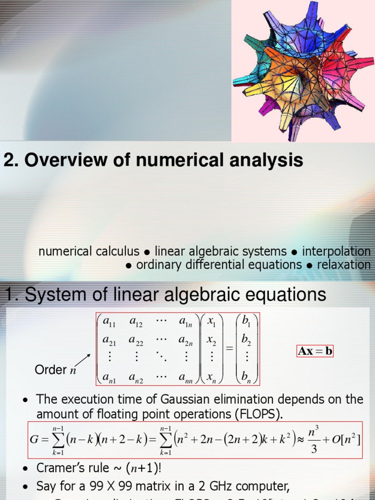 2 Overview of Numerical Analysis | PDF | Finite Difference | Numerical Analysis