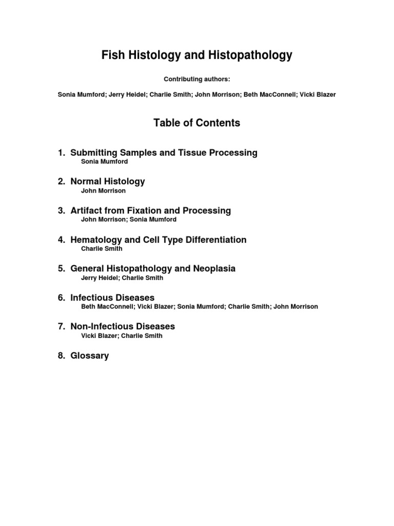 Fish Histology and Processing Guide | PDF | Pancreas | Epithelium