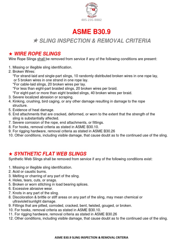 ASME_B30.9_-_FINAL | Rope | Wire