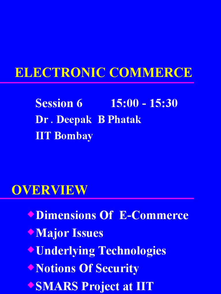 Session 6 | PDF | Electronic Data Interchange | E Commerce