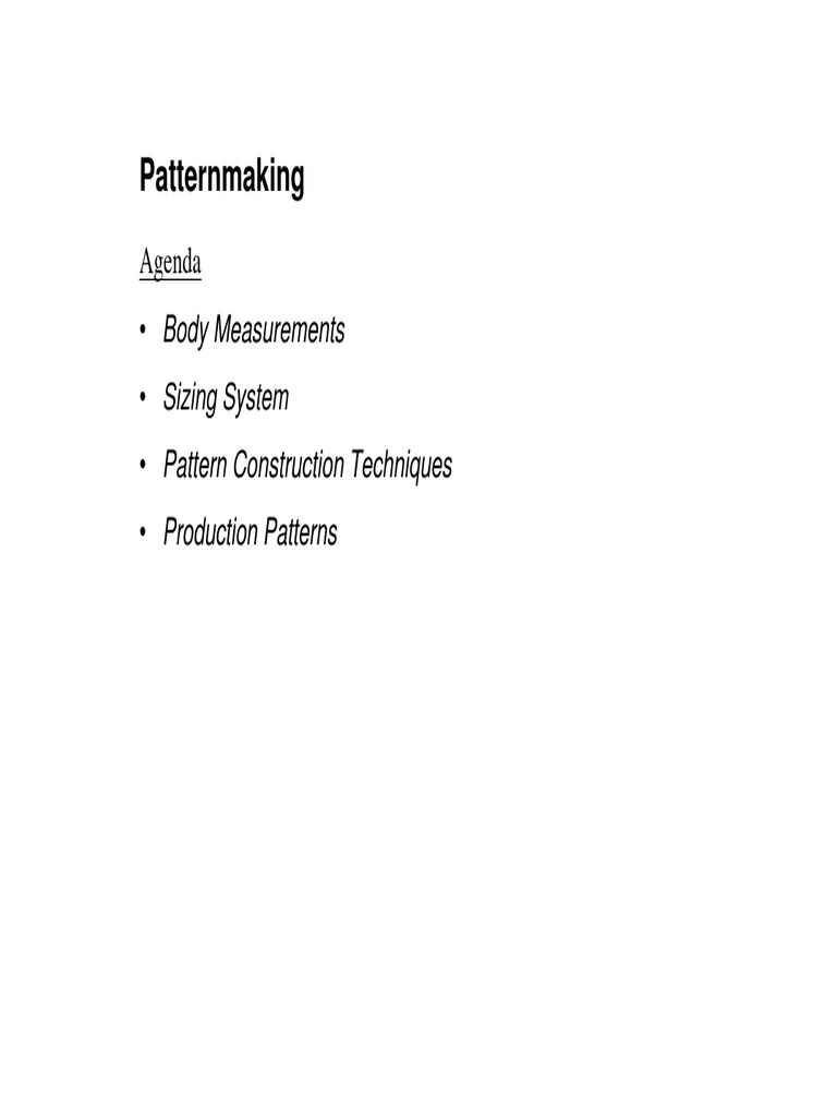 Pattern Making | PDF | Seam (Sewing) | Clothing