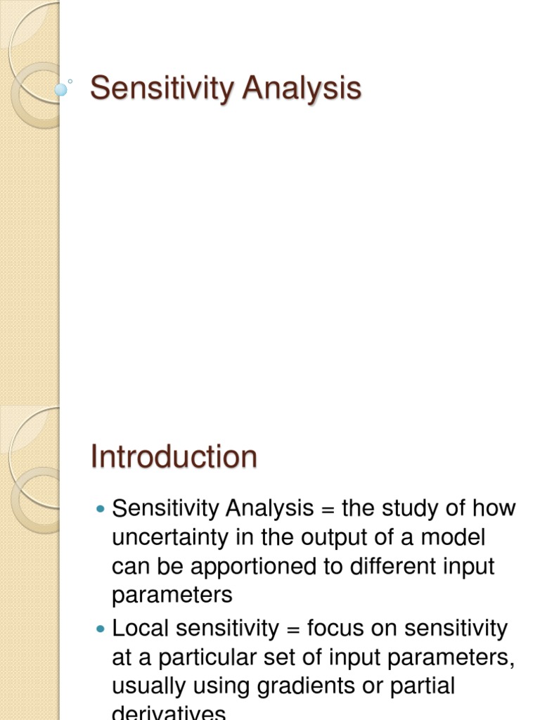 21 SensitivityAnalysis | PDF | Sensitivity Analysis | Statistics