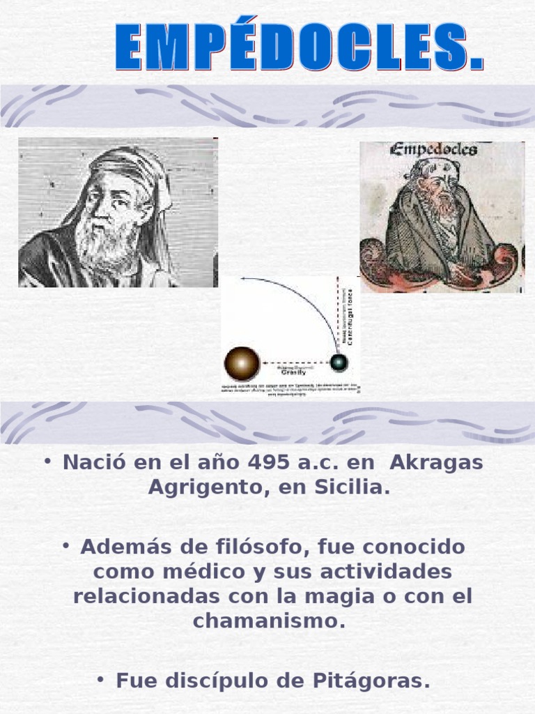 EMPÉDOCLES | PDF | Science | Ciencia filosófica