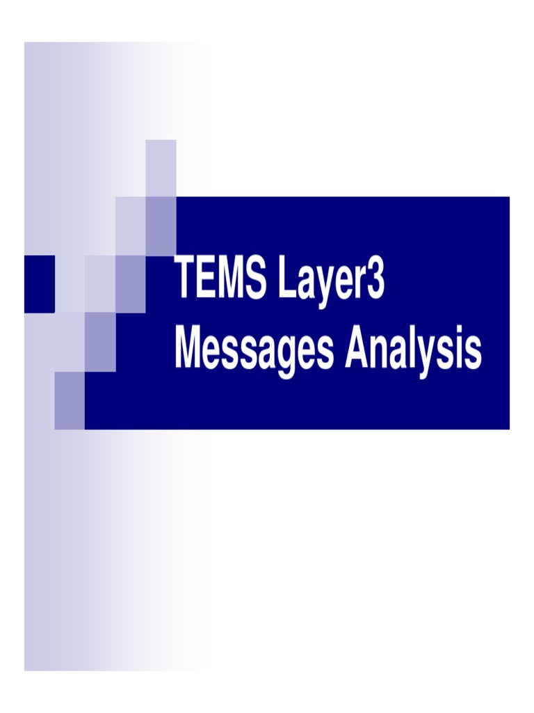 Layer 3 Messaging in Telecom Systems | PDF | Osi Model | Telecommunications