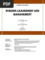 NCM 112 Course Syllabus | PDF | Nursing | Evidence Based Medicine