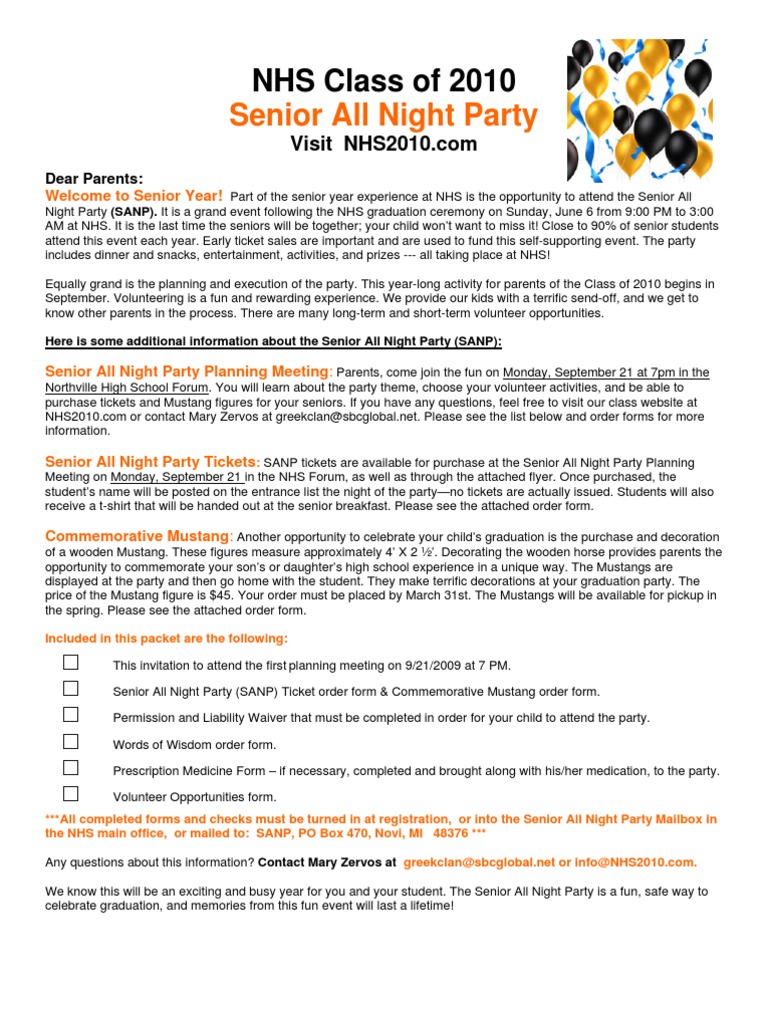 Senior Year Celebration Guide | PDF