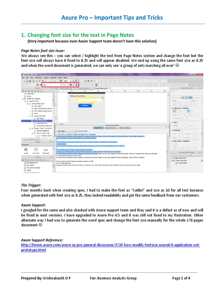 Axure Pro - Important Techniques | PDF | Typefaces | Software