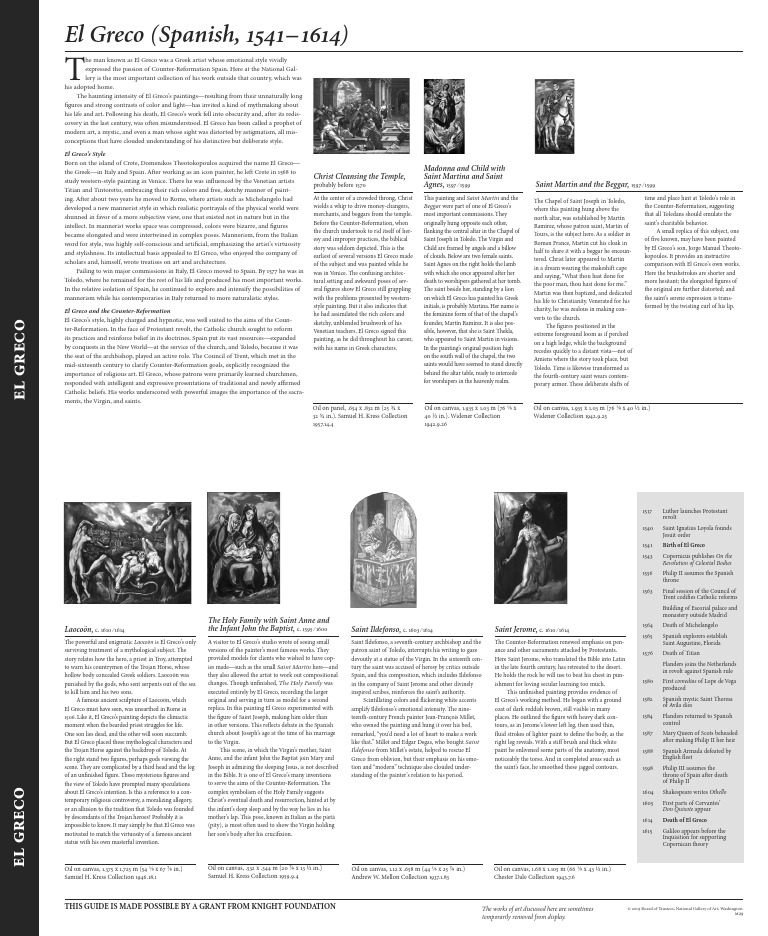 El Greco by National Gallery of Art | PDF | Paintings