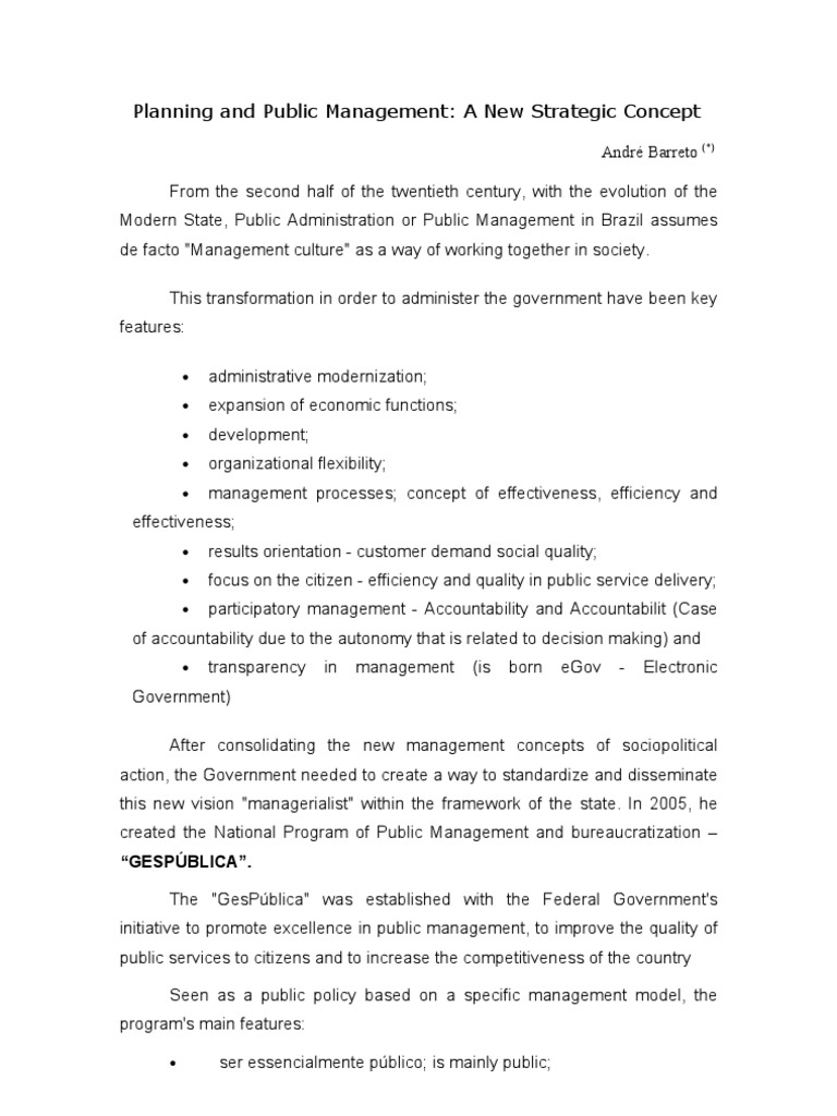 Planning and Public Management | PDF | Public Administration ...