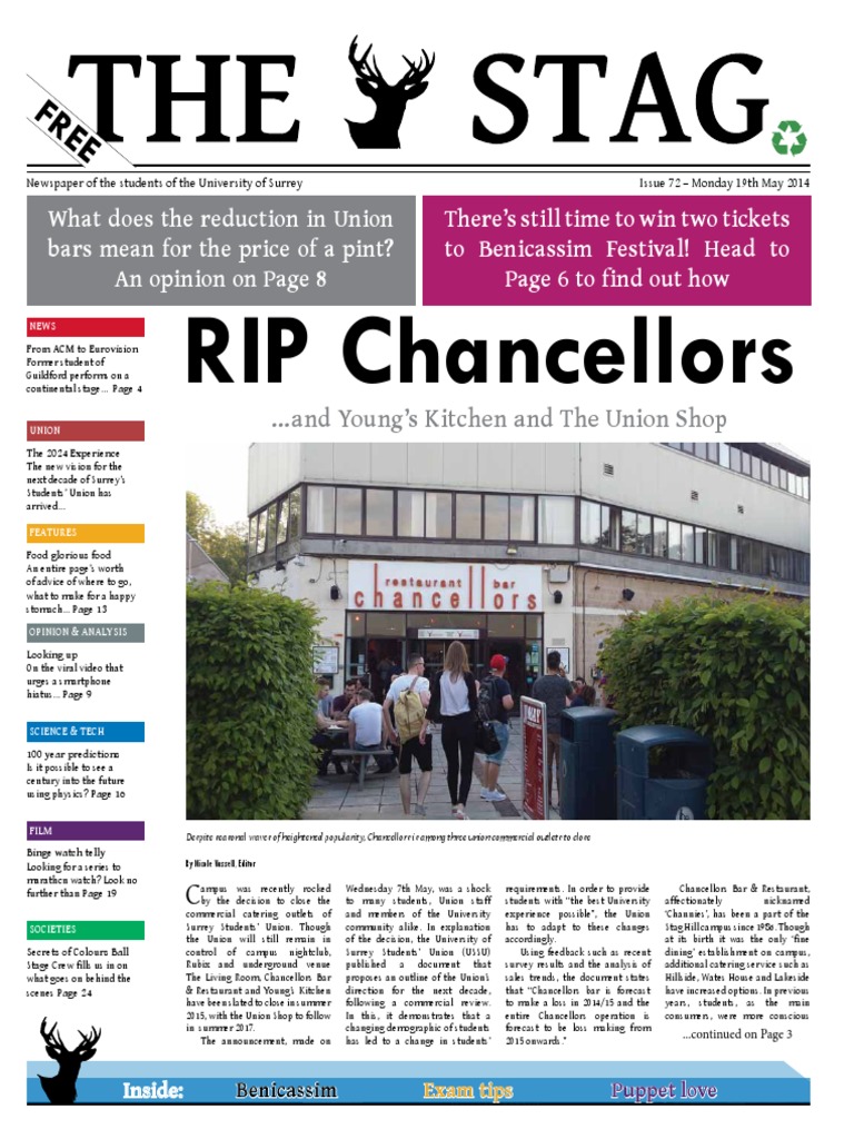 The Stag - Issue 72 | PDF | Garfield | Elections