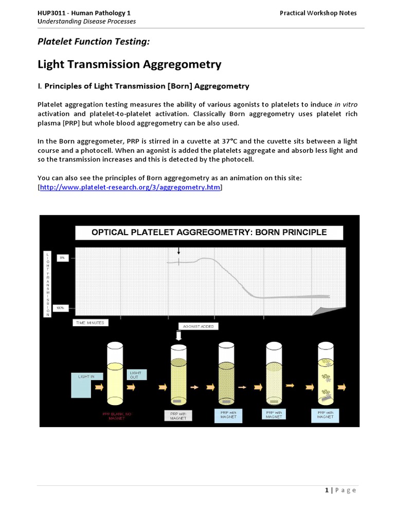 Additional Notes - Light Transmission Aggregometry Notes | PDF ...