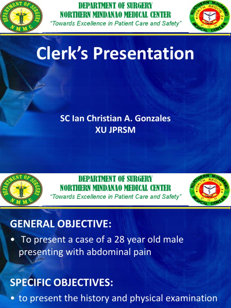 Appendicitis Case Presentation | PDF | Gastroenterology | Medical ...