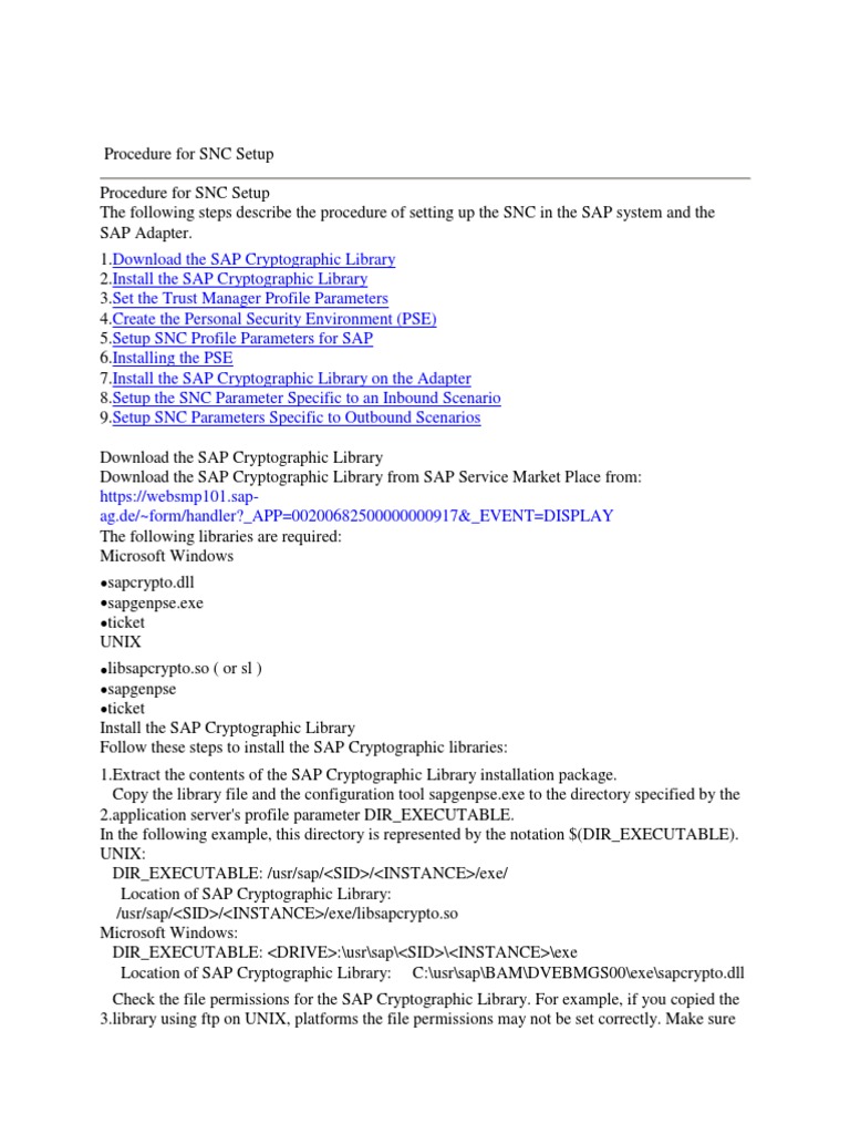 Procedure For SNC Setup | PDF | Library (Computing) | Directory (Computing)