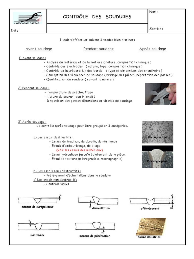 Controle Des Soudures PDF | PDF | Contrôle non destructif | Soudage