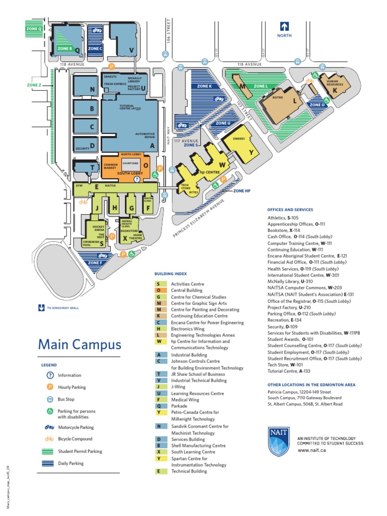 NAIT Campus Map Overview | PDF