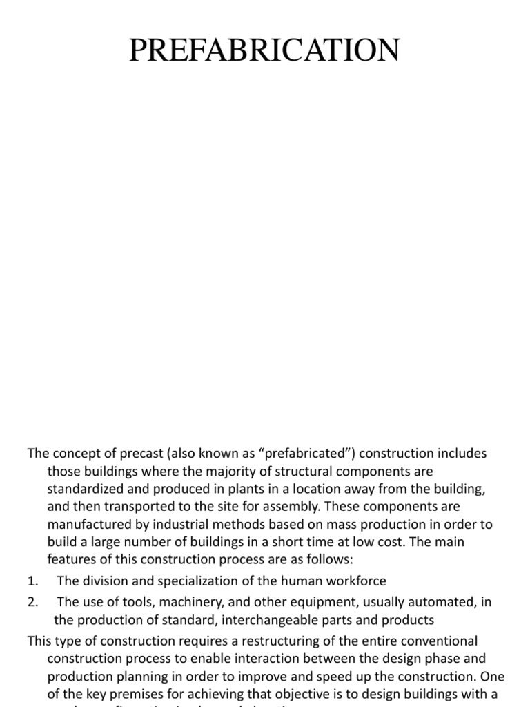 Precasting and Prefabrication | PDF | Concrete | Precast Concrete