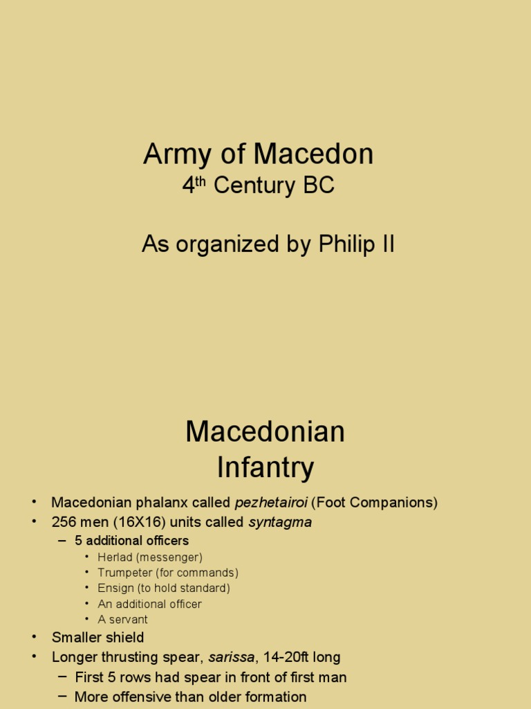 Army of Macedon | PDF | Social Science | Classics