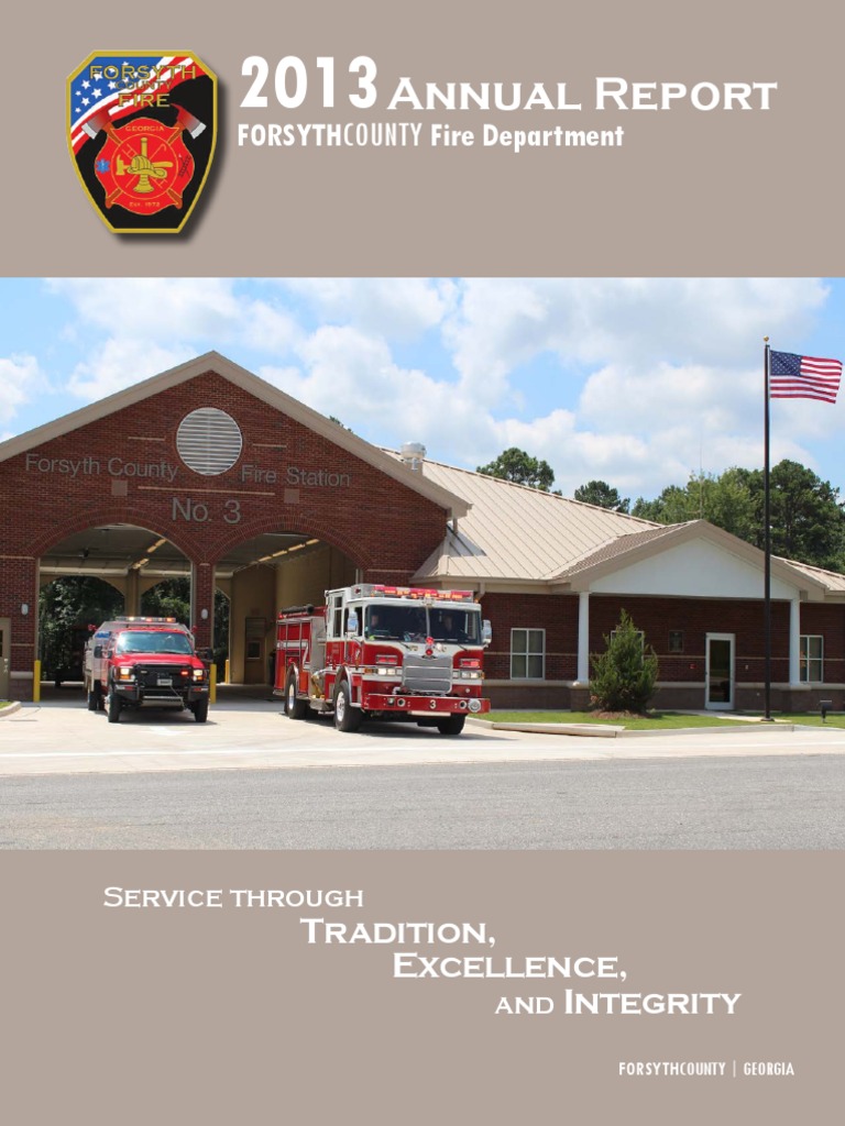 2013 Fire Department Annual Report | PDF | Firefighter | Fire Engine
