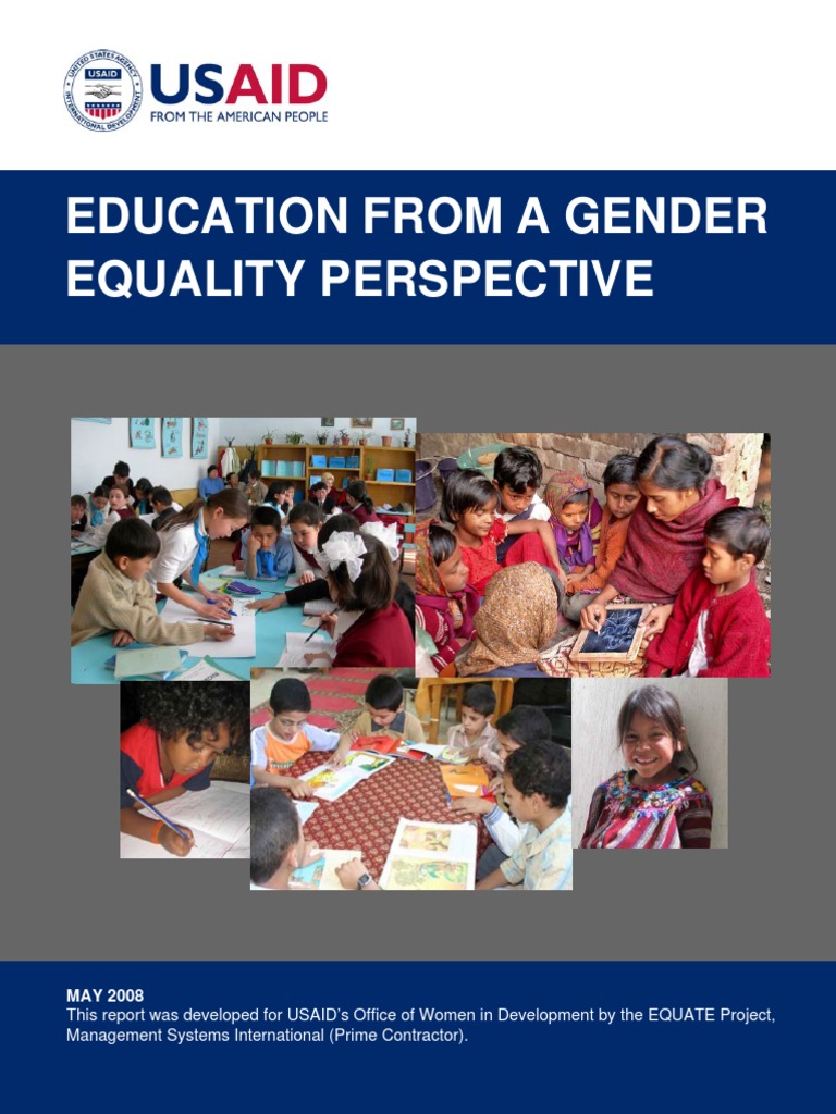 Education From A Gender Equality Perspective | PDF | Gender | Gender ...