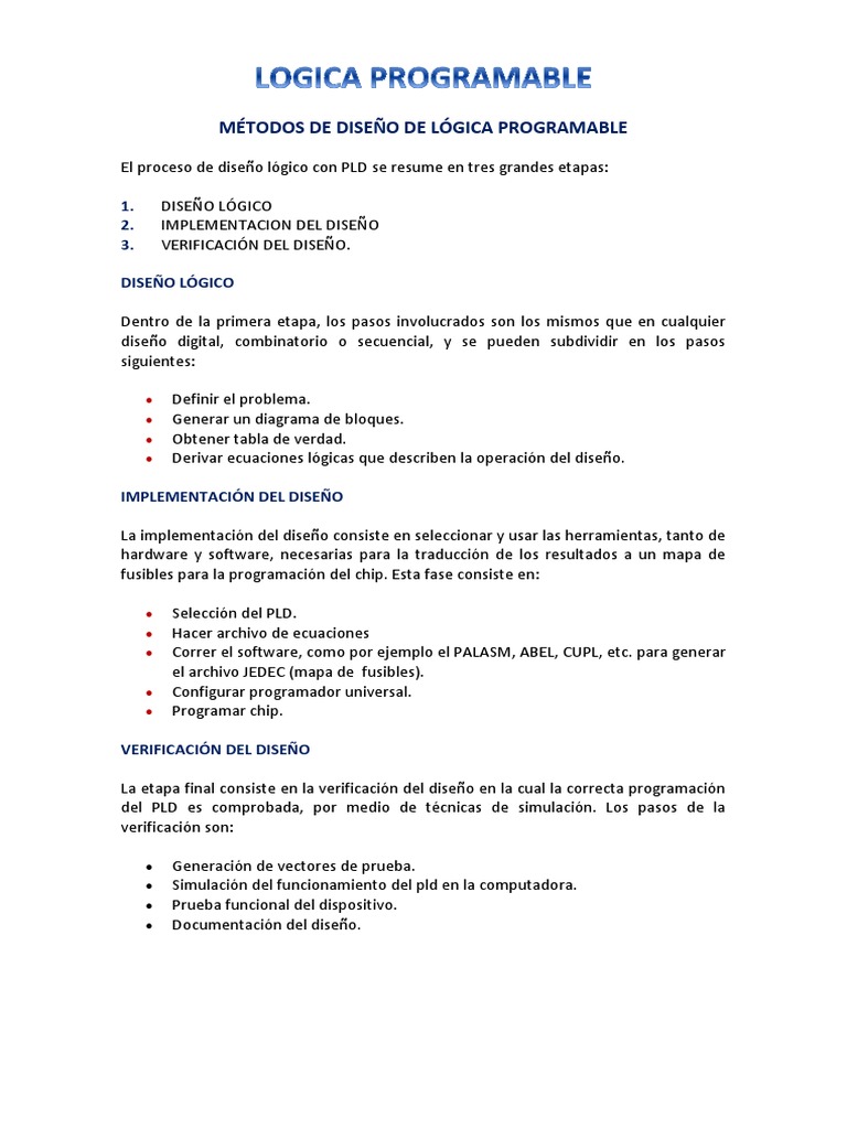 Logica Programable | PDF | Vhdl | Lenguaje de programación