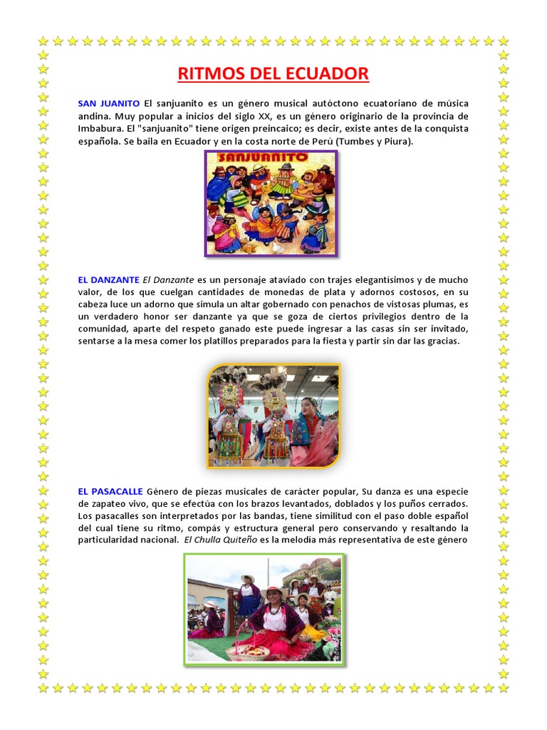 Ritmos Del Ecuador | Ritmo | Bailes | Prueba gratuita de 30 días | Scribd