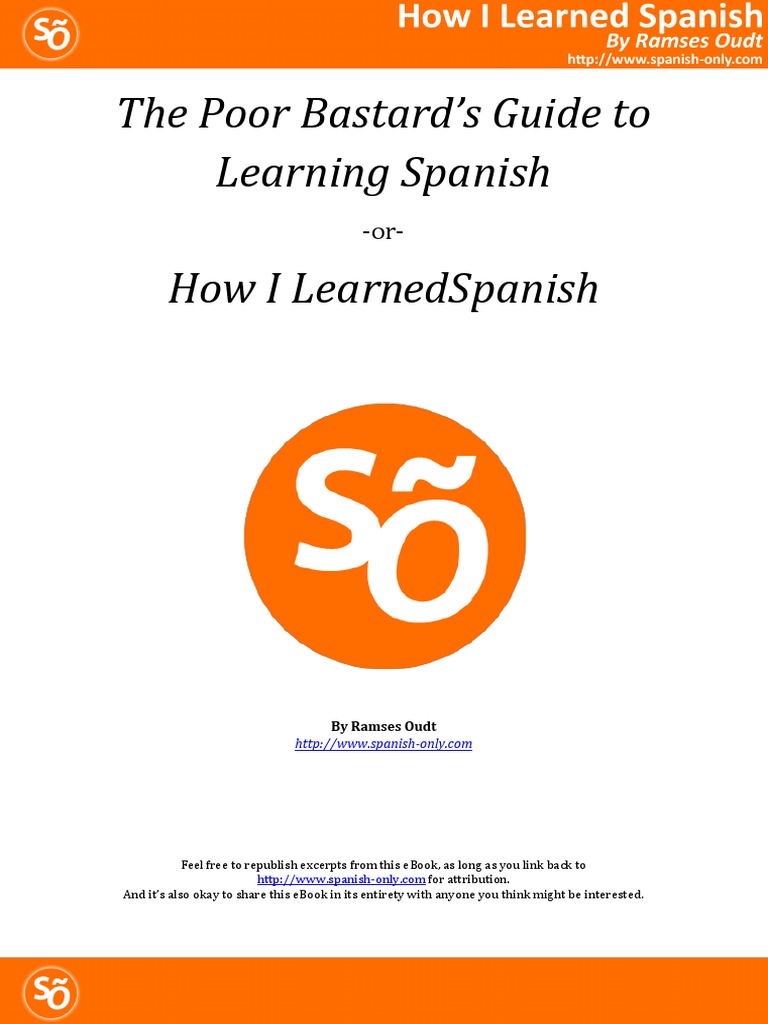 How I Learned Spanish | PDF | English Language | Grammar