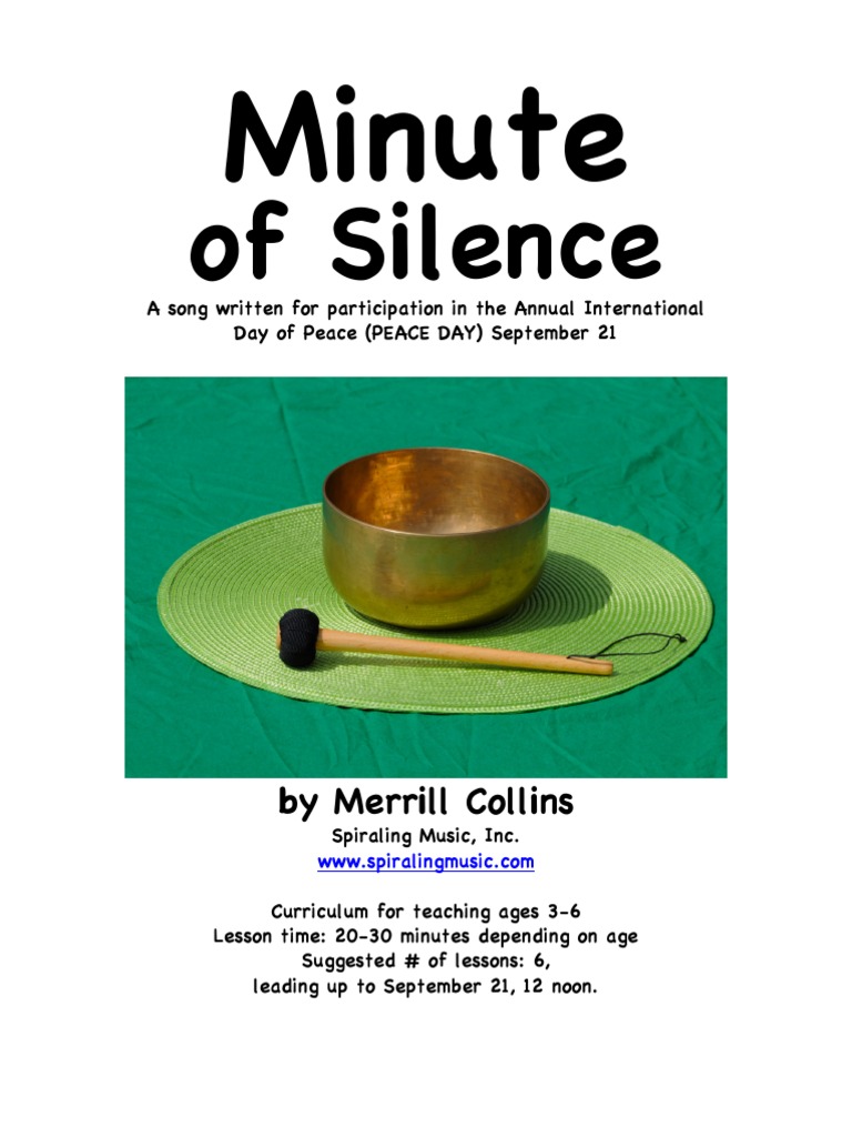 Minute of Silence | PDF | Homework | Curriculum