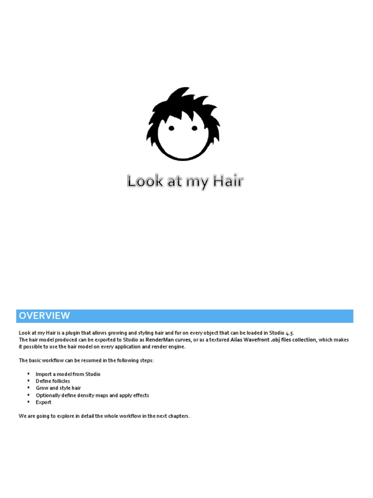 LAMH Manual 1 0 | PDF | Rendering (Computer Graphics) | Hair