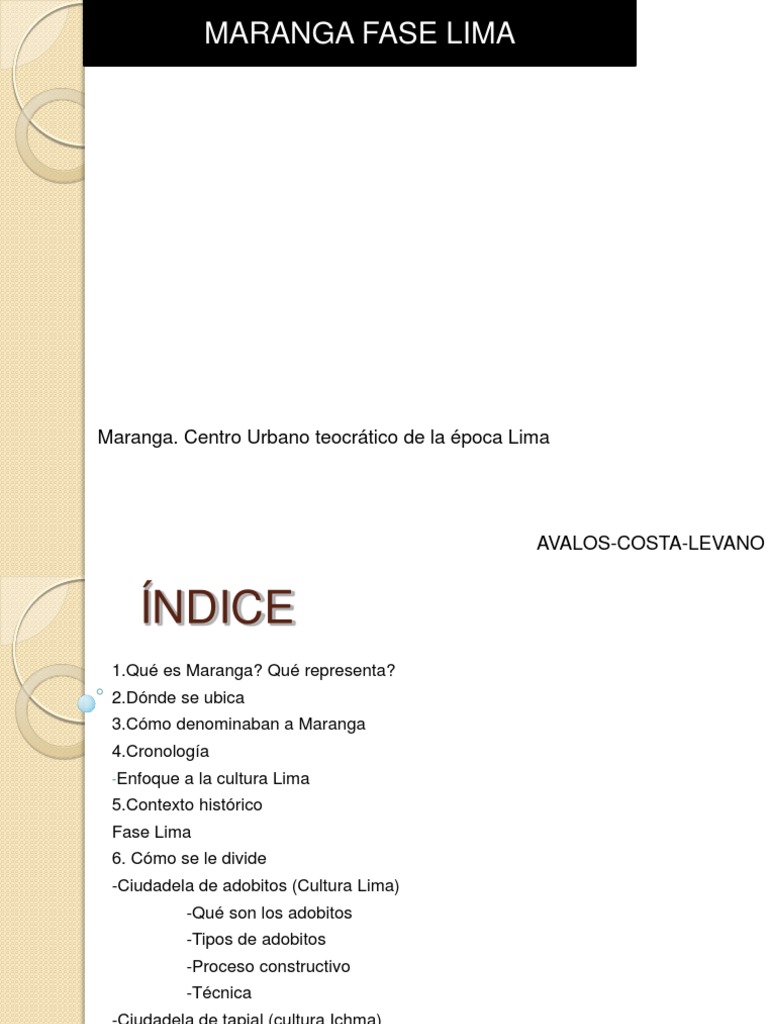 Maranga Final | PDF | Lima | Arqueología