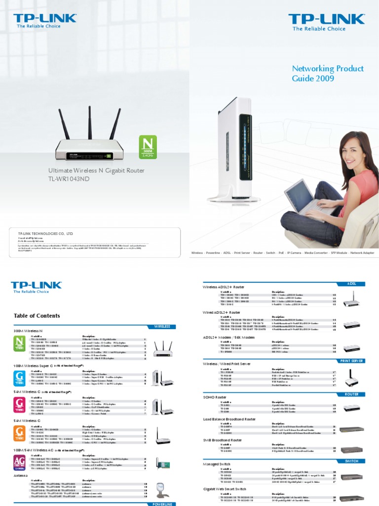 TP-LINK 2009 General Catalogue | PDF | Wireless Access Point | Wireless Lan