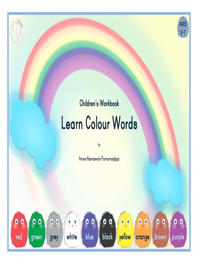 Learn Colour Words: Children's Workbook | PDF | Yellow | Color